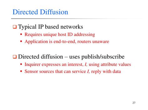 Ppt Sensor Networks Directed Diffusion And Other Proposals