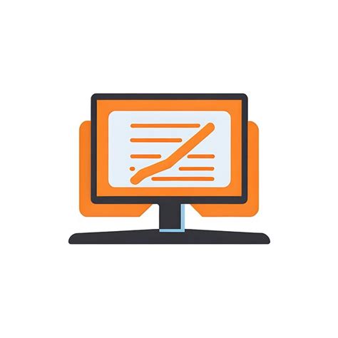 Premium Photo Sticker Monitor Vector Flat Icon