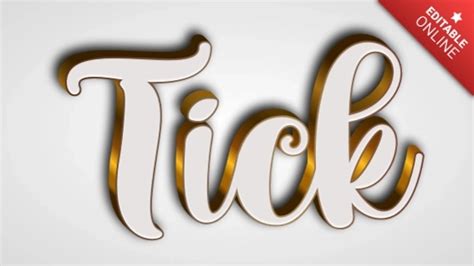 Tick Text Effect Generator
