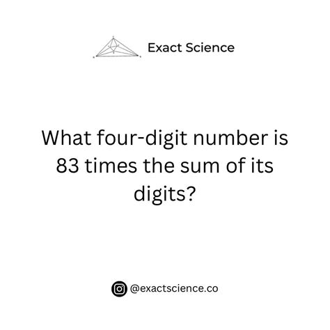 Problem Of The Day 23 Exact Science