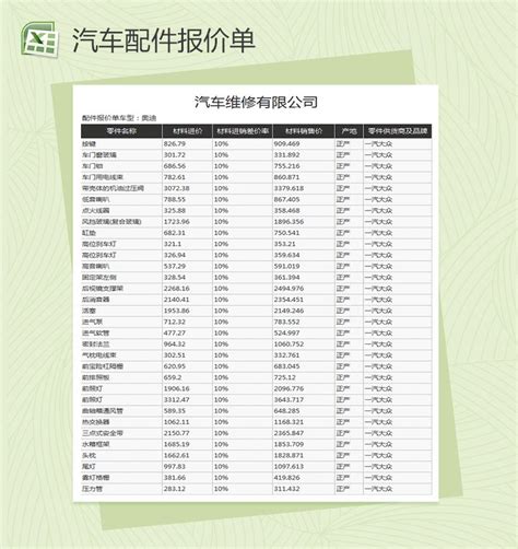 Excel表格excel表格高端设计素材 素材中国