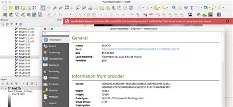 Qgis No Longer Accepts External Hard Drive As A Valid Data Source