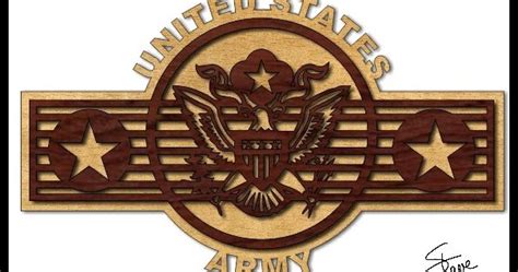 Scrollsaw Workshop United States Army Plaque Scroll Saw Pattern
