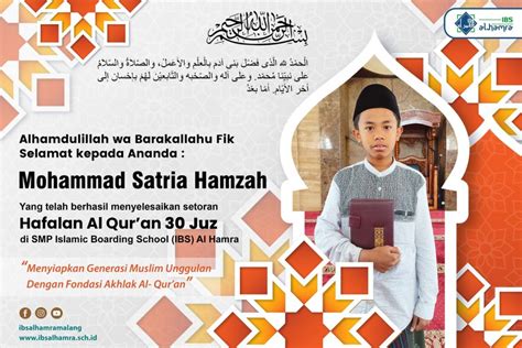 Setoran Hafalan Al Quran 30 Juz IBS Al Hamra