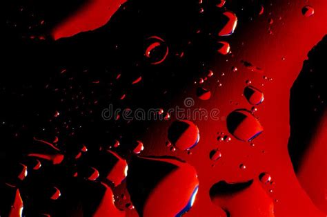 Abstract Background Of Colorful Drops And Drops Of Water Or Oil On The