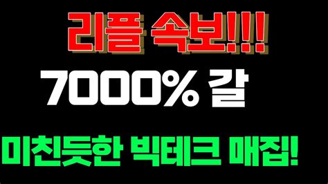 리플 정말 미쳤다리플리플코인리플속보 Youtube