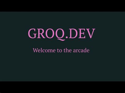 Play With Json Down At The Groq Arcade Sanity