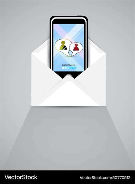 Smart Phone Send And Recive Letters Royalty Free Vector