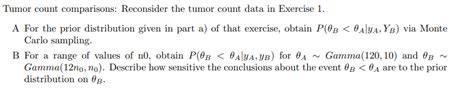 Solved Tumor Count Comparisons Reconsider The Tumor Count Chegg