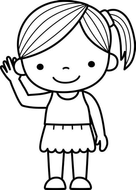 Dibujo De Saludar Para Colorear Img 30330 Saludos Saludos En