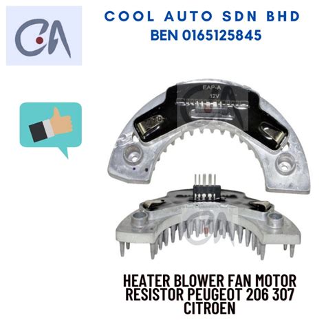 🔥ready Stock 🔥heater Blower Fan Motor Resistor Peugeot 206 307 Citroen