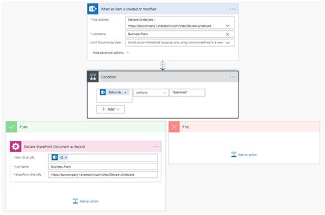 how to declare sharepoint documents as a record — plumsail actions 1 0