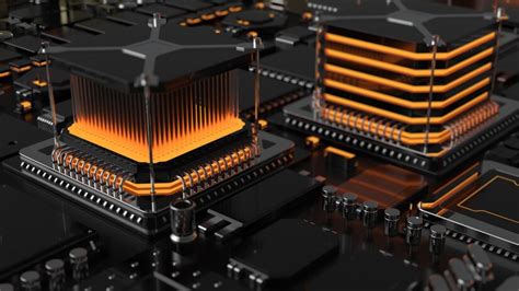 Premium Photo A Huge Number Of Microchips On The Surface The Concept