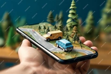 Premium Photo Map Direction Phone Gps Location Mobile Navigation