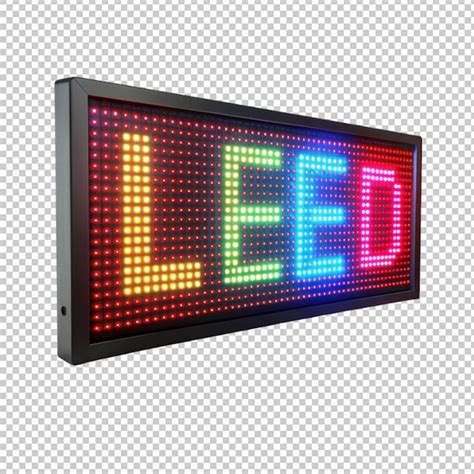 Led Single Sign Premium AI Generated PSD