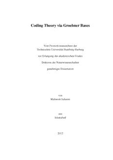 Coding Theory Via Groebner Bases Phd Thesis Pdf
