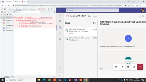 PermissionDeniedError Returned When Trying To Share Screens Using
