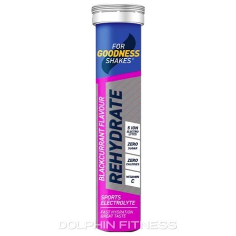 For Goodness Shakes Rehydrate 1 X 20 Tablets Blackcurrant