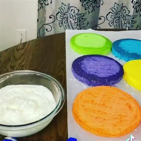 Rainbow Birthday Cake Cakedecorating Cake Rainbow Colour Colourful