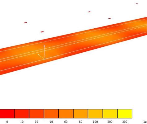 工业园区双向4车道道路照明两侧对称led路灯布灯方案 技术文摘 东莞七度照明科技有限公司