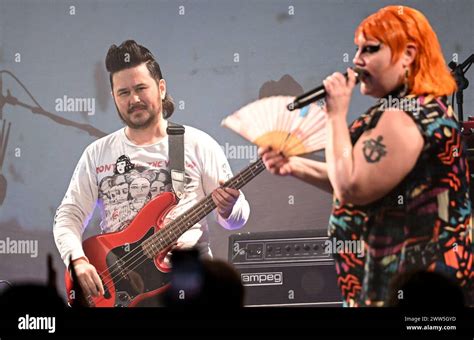 Berlin Germany 19th Mar 2024 Us Singer Beth Ditto And Bassist Ted