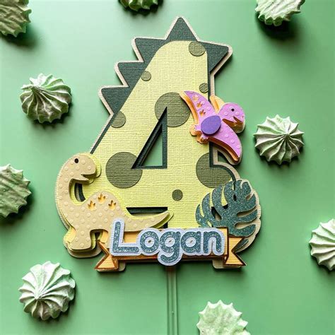 Dinosaur Cake Topper Dino Birthday Decoration T Rex Cake Smash