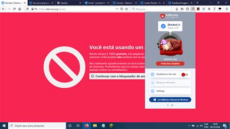 Youre Using A Adblock Shows Up Even If I Turn Off My Adblock General Aternos Community