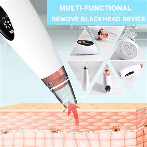 6 In 1 Multi Function Blackhead Remover Tools With Electric Derma