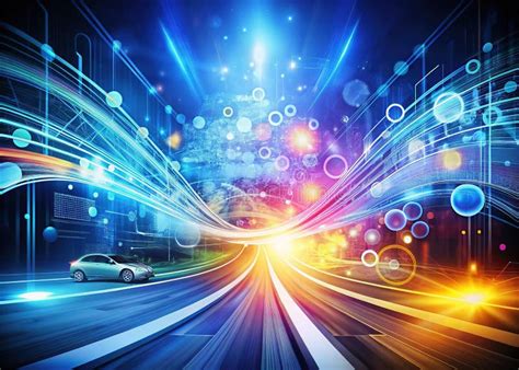 Dynamic Abstract Data Flow Visualization A Stunning Digital Background For Tech Presentations