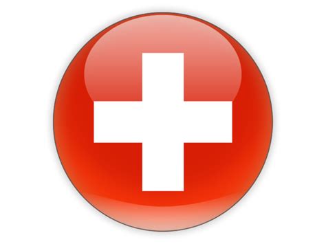 Round Icon Illustration Of Flag Of Switzerland