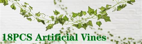 COCOBOO Pack Artificial Vines For Room Decor Artificial Ivy Garland Leaves Fake Plants