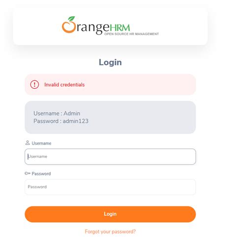 Opensource Demo Orangehrmlive See Bug Description Issue