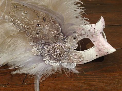 Pink Lace And Crystal Venetian Bridal Mask 005 Masque Boutique