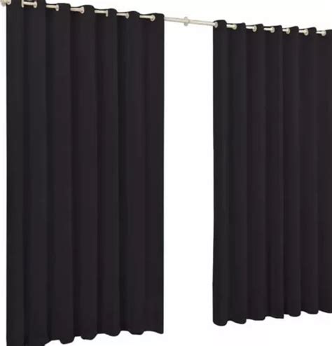 Cortina Oxford Idealle de m x m para habitación o dormitorio color negro MercadoLibre
