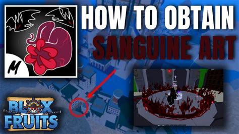 How To Get Sanguine Art Update Blox Fruits Youtube