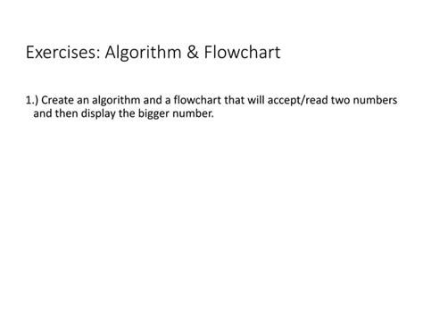 Algorithms And Flow Chart Overviewpdf