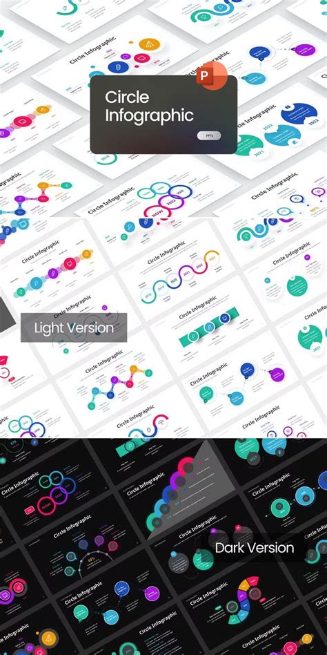 Circle Infographic Diagram Powerpoint Template Circle Infographic Infographic Powerpoint