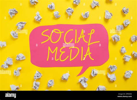 Text Caption Presenting Social Media Concept Meaning Online