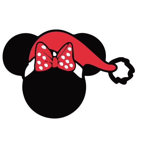 Minnie Face Christmas Svg Disney Christmas Svg Mickey Svg Inspire