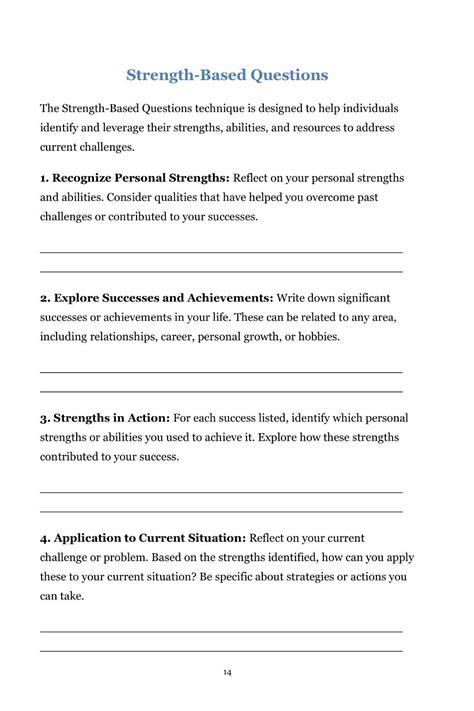 Solution Focused Brief Therapy Sfbt Worksheets Solution Focused