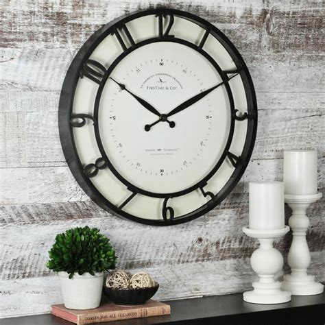 Firstime And Co® Kensington Wall Clock American Crafted Oil Rubbed