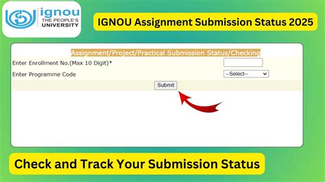 Ignou Assignment Submission Status 2025 How To Check And Track Your Submission