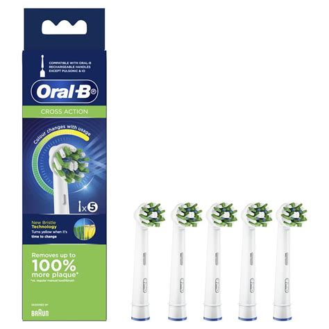 Buy Oral B Electric Toothbrush Refills Cross Action 5 Pack Online At