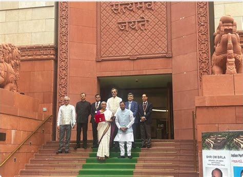 Finance Minister Nirmala Sitharaman Reaches In Parliament To Present