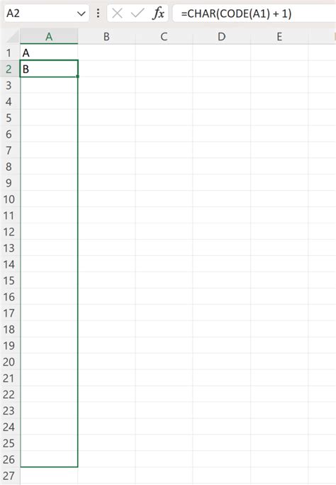 How To Autofill Letters Of The Alphabet In Excel