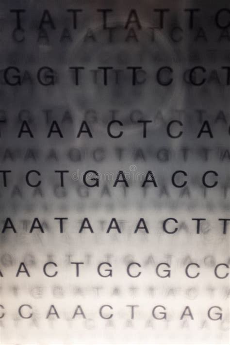 Many Letters Code Dna On A Translucent Written Surface Abstract Scene