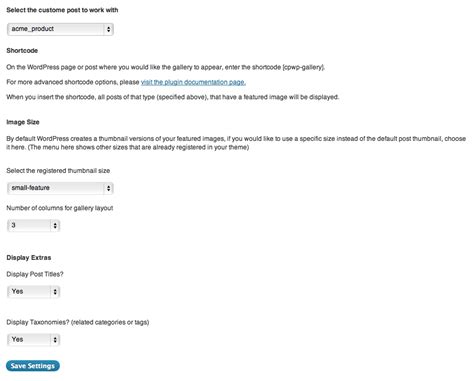 Custom Post Wp Gallery Documentation Help For Wordpress
