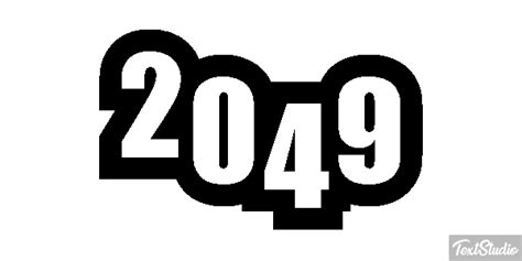 2049 Number Animated  Logo Designs