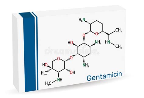 Gentamicin Antibiotic Drug Aminoglycoside Class Molecule Skeletal