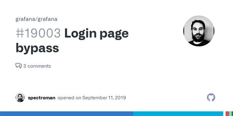 Login Page Bypass · Issue 19003 · Grafanagrafana · Github
